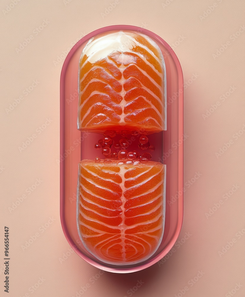 Highquality photography of a capsule with equalsized top and bottom ...