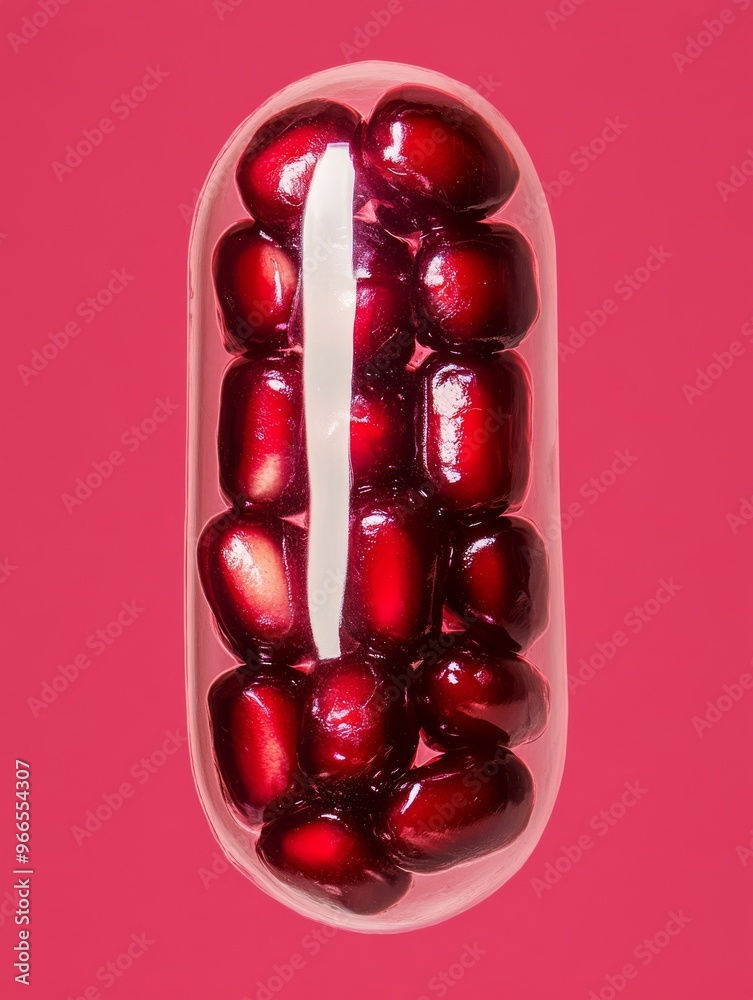 Highquality photography of a capsule with equalsized top and bottom ...