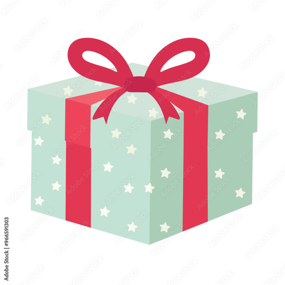Gift box vector illustration, colorful present box clip art image ...
