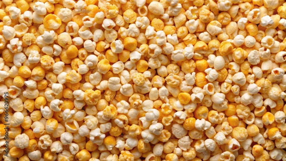 Popcorn texture background with various sized kernels, popcorn, texture ...