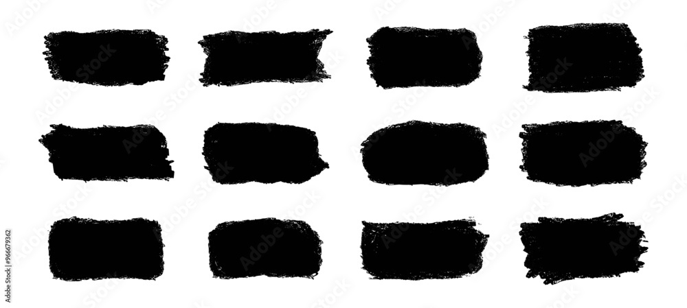 Set of brush frames. Lines and Underline. Textbox. Speech. Border and ...