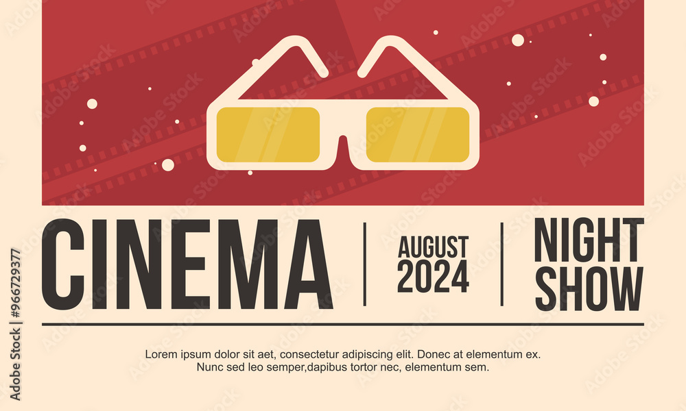 Retro cinema posters and flyers collection. Vintage movie signs layout ...