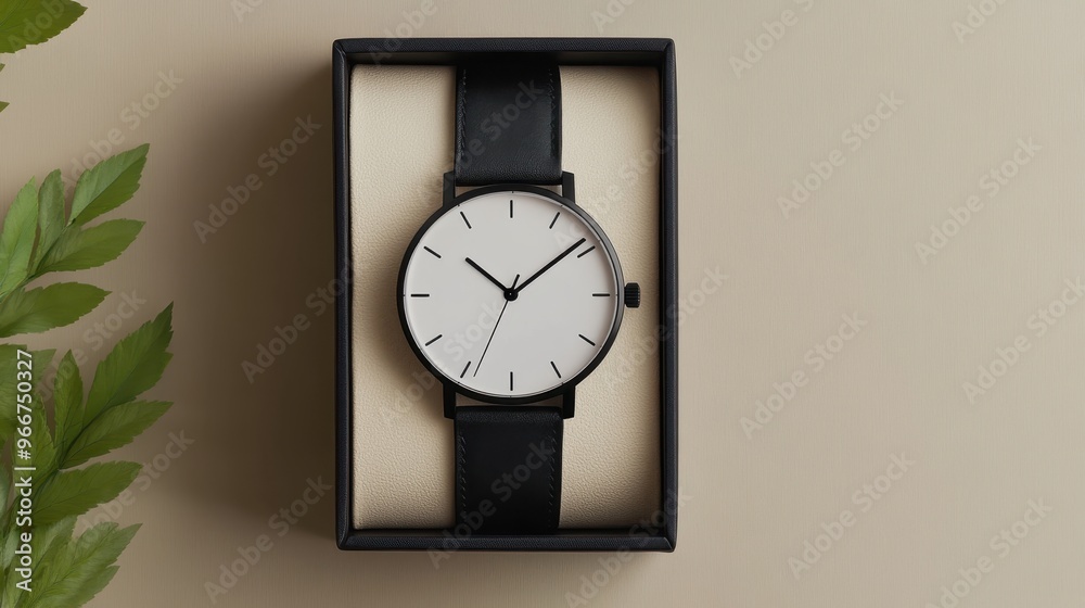 Elegant Luxury Watch Box Mockup with Refined Branding Design in Modern ...