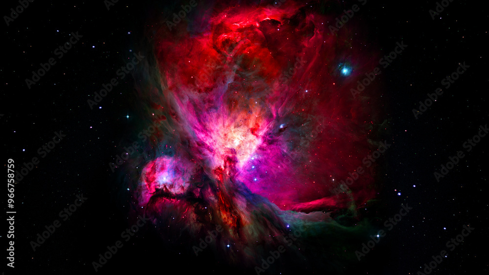 Colorful nebula wallpaper for desktop home screen, space background of ...
