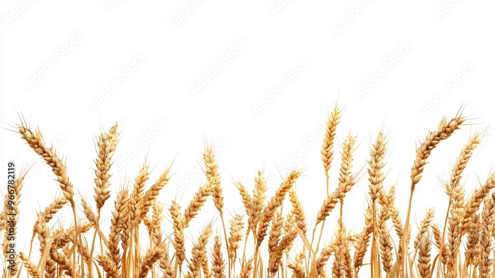 wheat field border isolated on transparent background - ai Stock ...