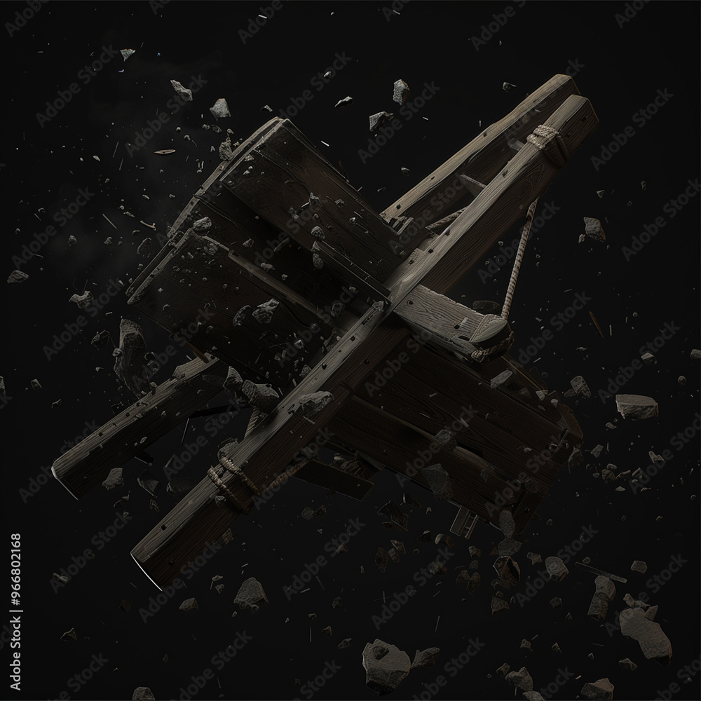 Mechanical Device Collapsing with Flying Debris in Dark Environment ...