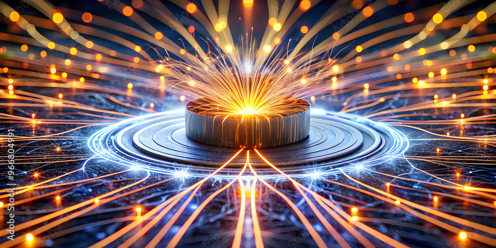 Electric Genesis: A surge of raw power as radiant energy erupts from a ...