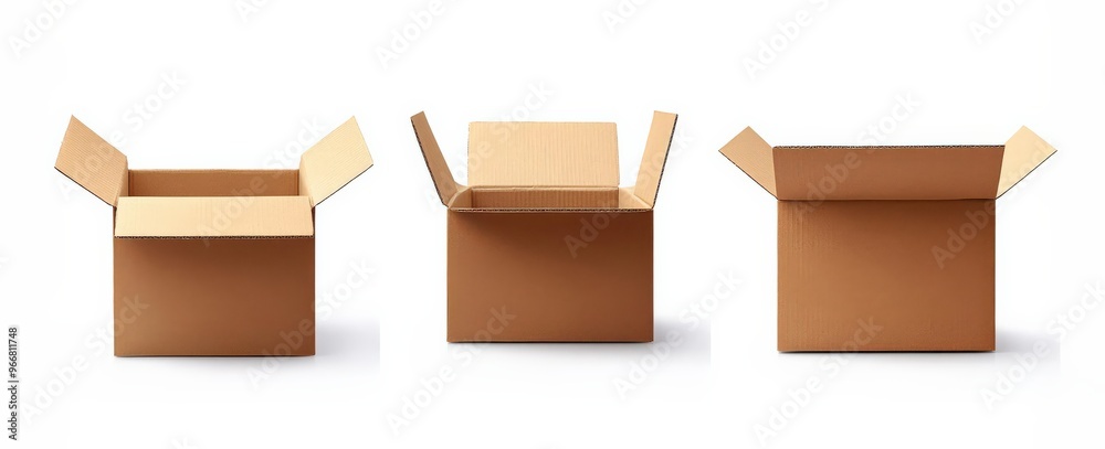 Generate three views, one front view and two side views of the ...