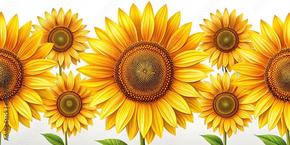 * Customizable sunflower template for multiple design projects ...