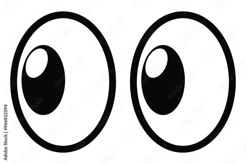 Eyes looking to one side. Sideways glance vector icon. Two eyes emoji ... Eyes looking to one side. Sideways glance vector icon. Two eyes emoji ...