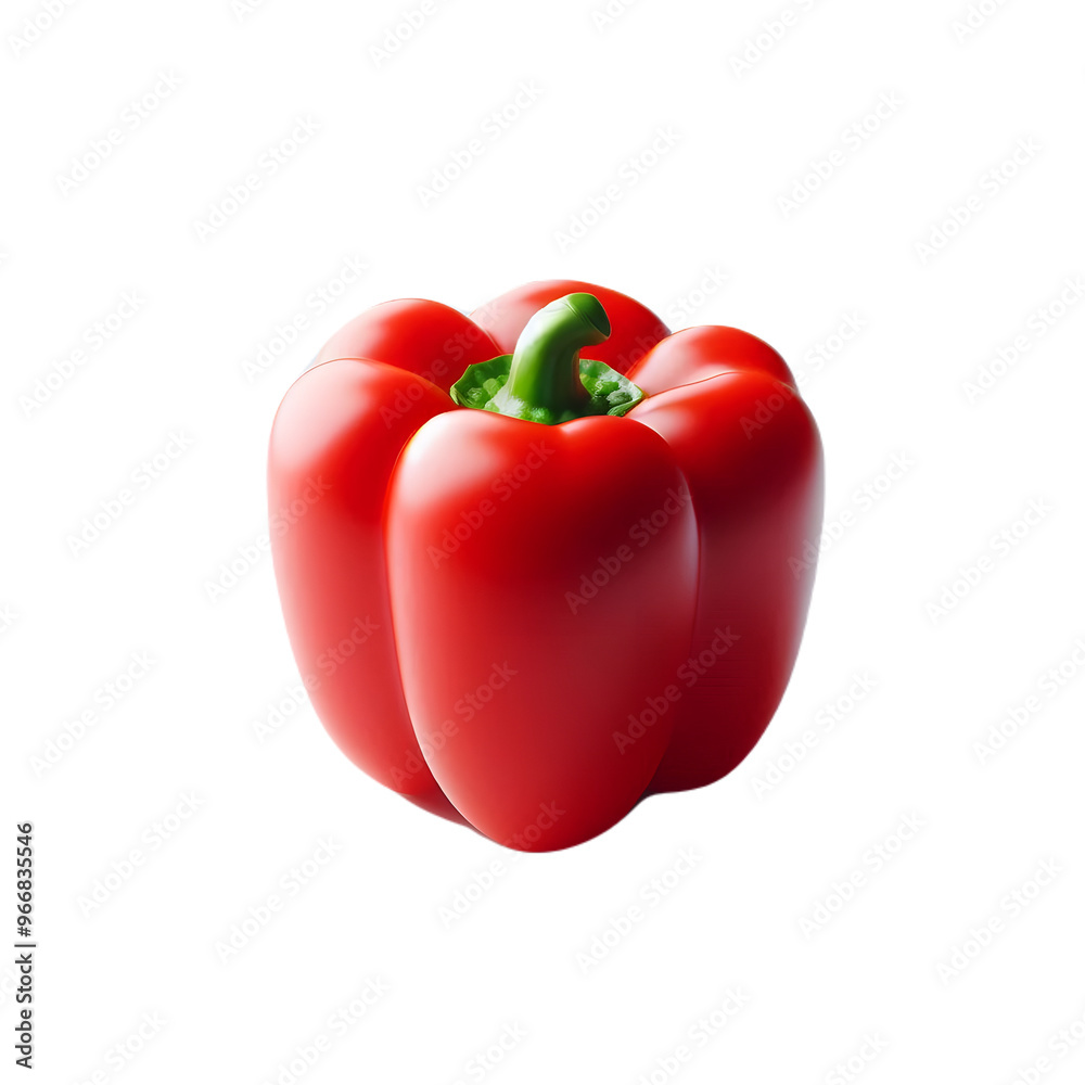 High-quality red capsicum on a Transparent Background, red capsicum ...