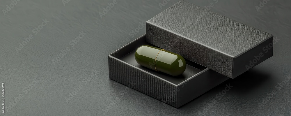 Soft-gel capsules in a sleek, matte-finished box packaging, with a ...