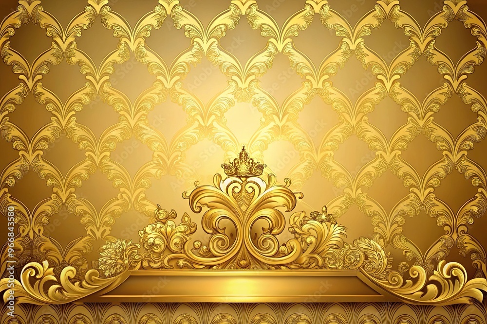 Regal elegance background with gold texture for a majestic and refined ...