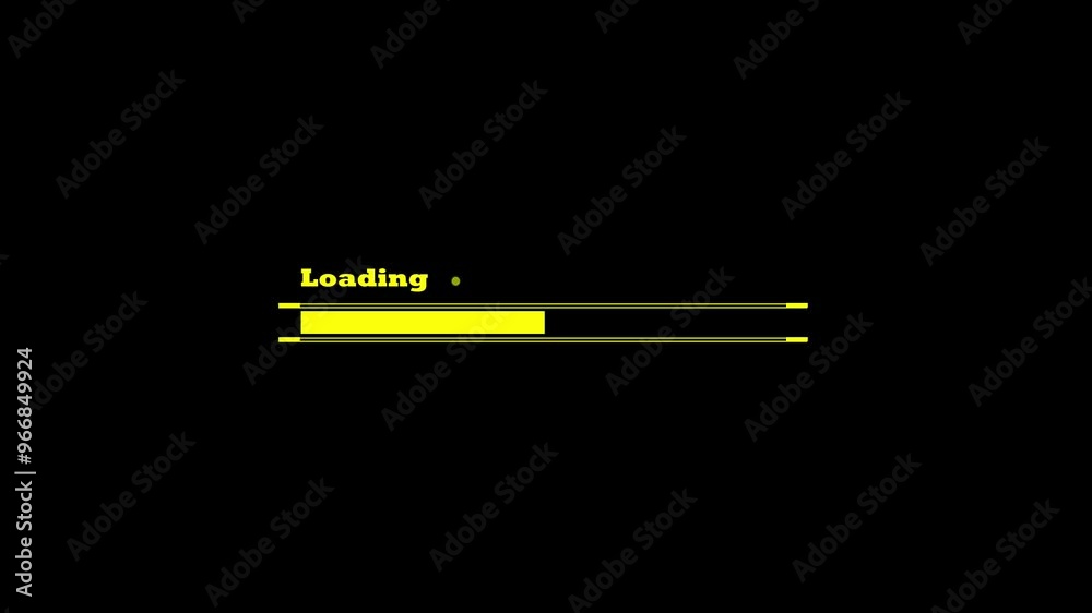 Loading scale. Video animation on transparent background. Video loading loop. Loading bar ...