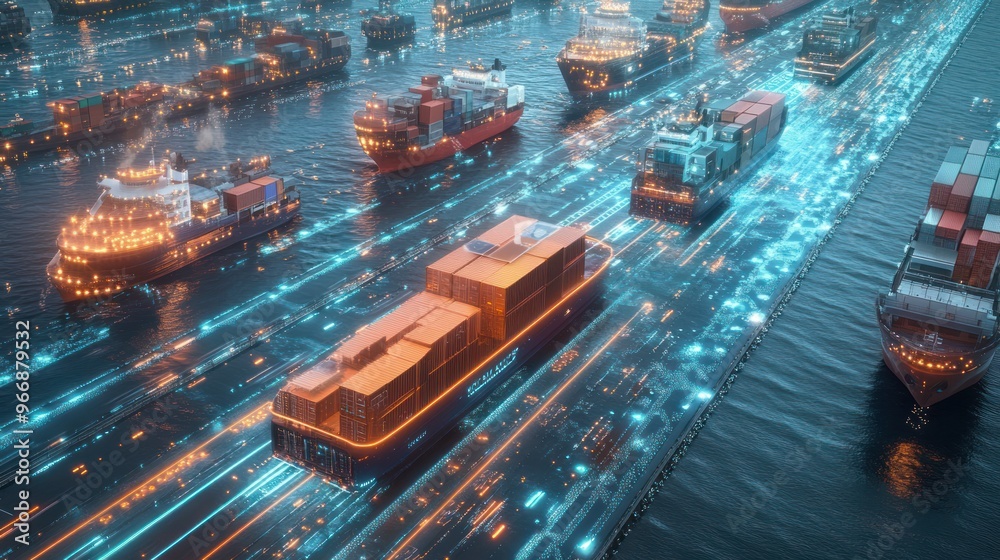 A freight forwarder that operates an autonomous fleet of ships and ...
