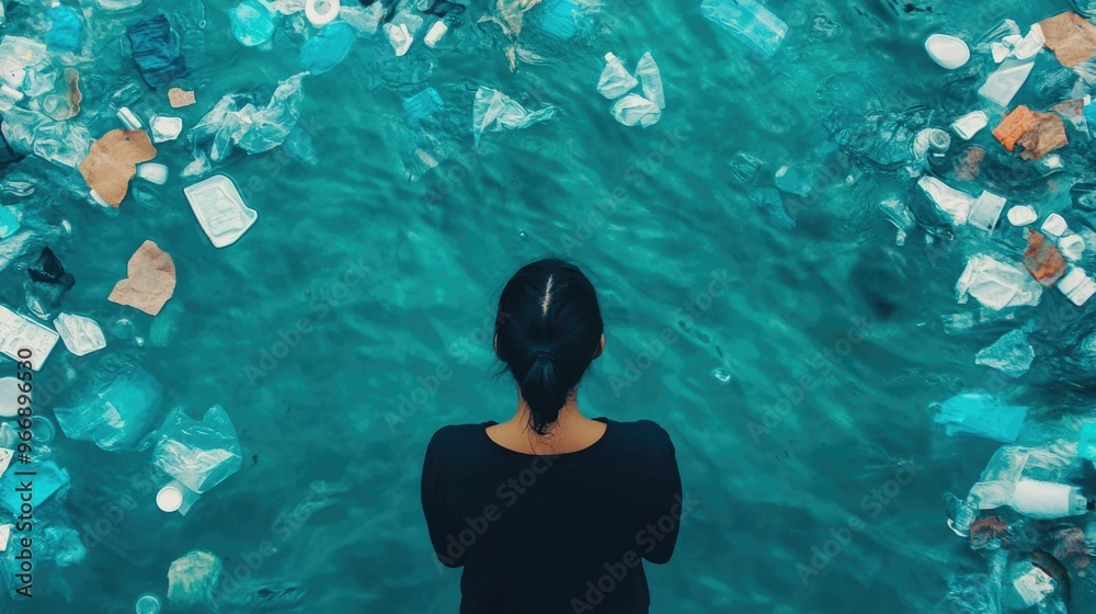 A marine biologist conducting research and documentation on the ...