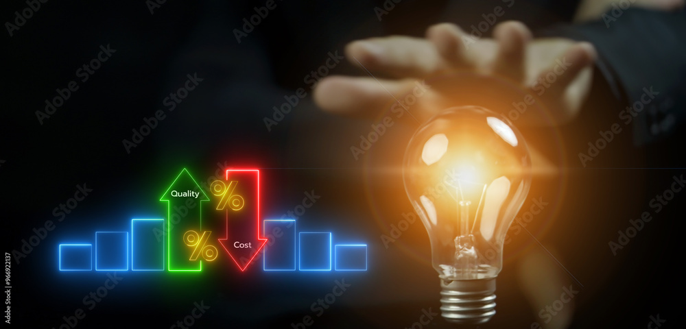 Quality control and company cost reduction. Cost and quality control ...