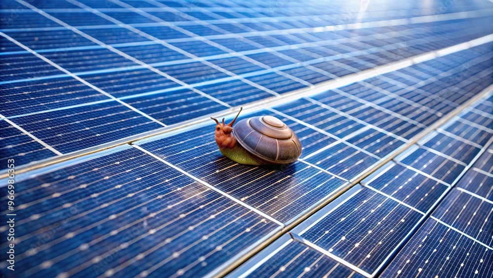 Symmetrical snail trails defects on solar panel due to corrosion Stock ...