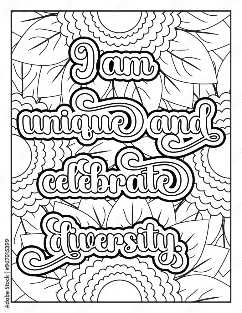 Positive quote coloring page for kids. Motivational Swear word ...