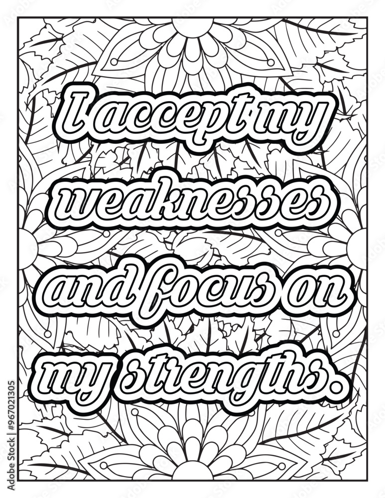 Positive quote coloring page for kids. Motivational Swear word ...