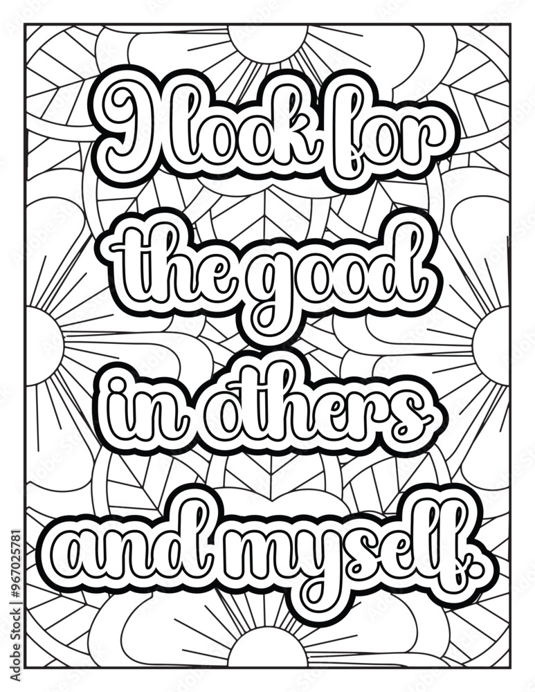 Positive quote coloring page for kids. Motivational Swear word ...