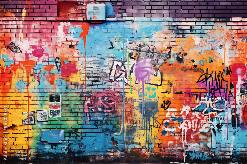 Creative graffiti street art murals line the streets and back alleys of ...