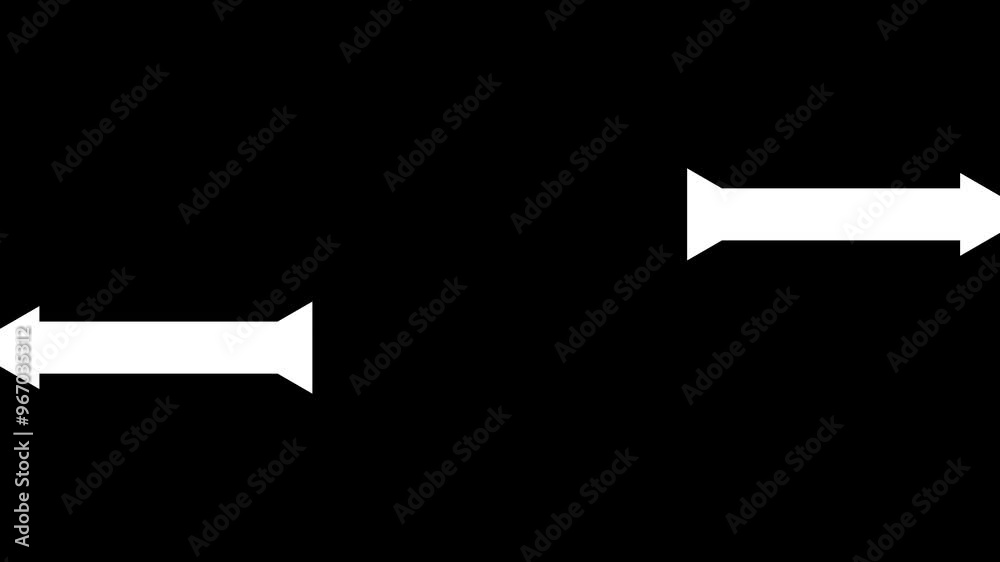Arrow icon direction to right and left. white two side arrow symbol ...
