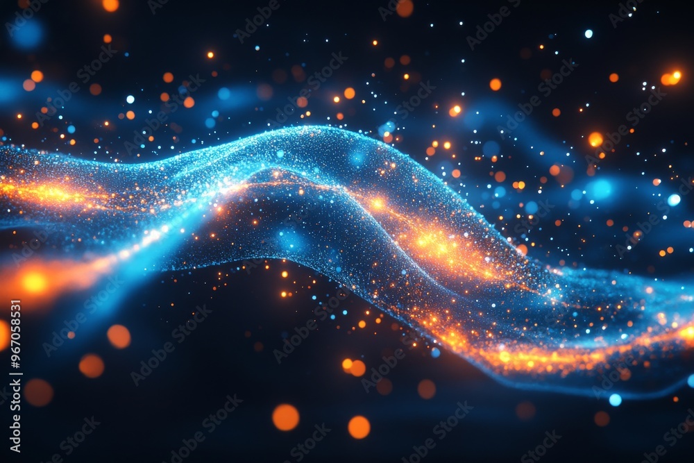Brain mapping synaptic communication and cognitive science glowing ...