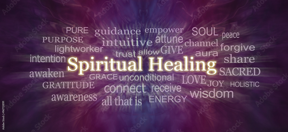 Higher Self Healing Word Cloud - female cupped hands beside a HIGHER ...