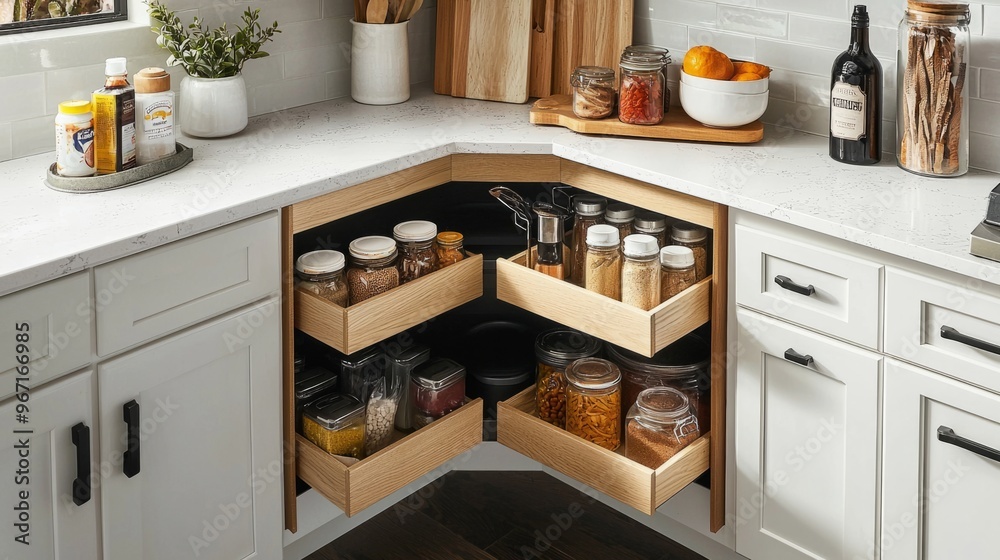 Kitchen access mechanism Magic corner for Blind Corner Cabinets ...