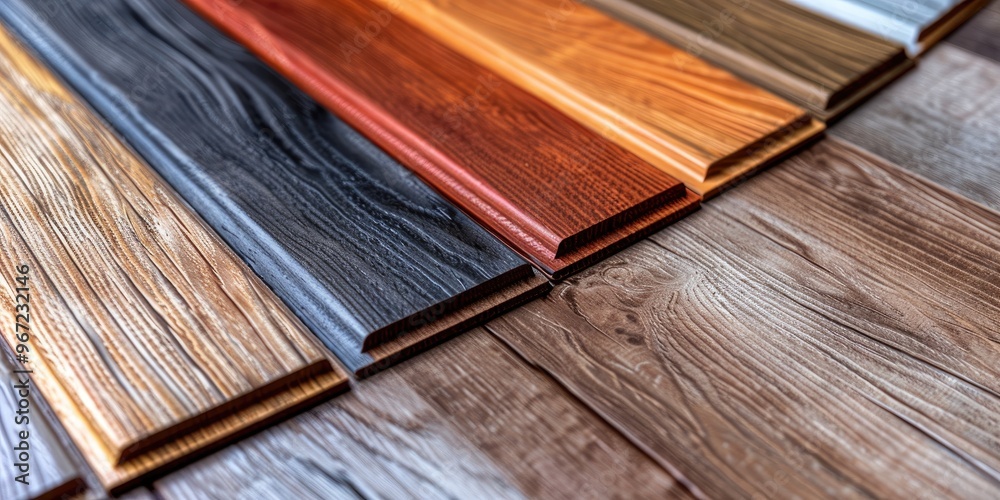 Plastic skirting boards with wood texture in a variety of colors ...
