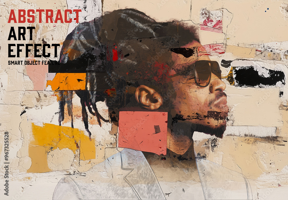 Abstract Art Effect with Generative AI Stock Template | Adobe Stock