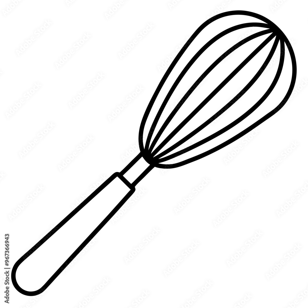 whisk outline coloring book page line art illustration digital drawing ...