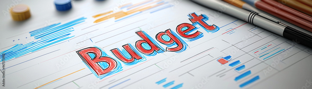 Budget planning is essential for financial management, illustrated here ...