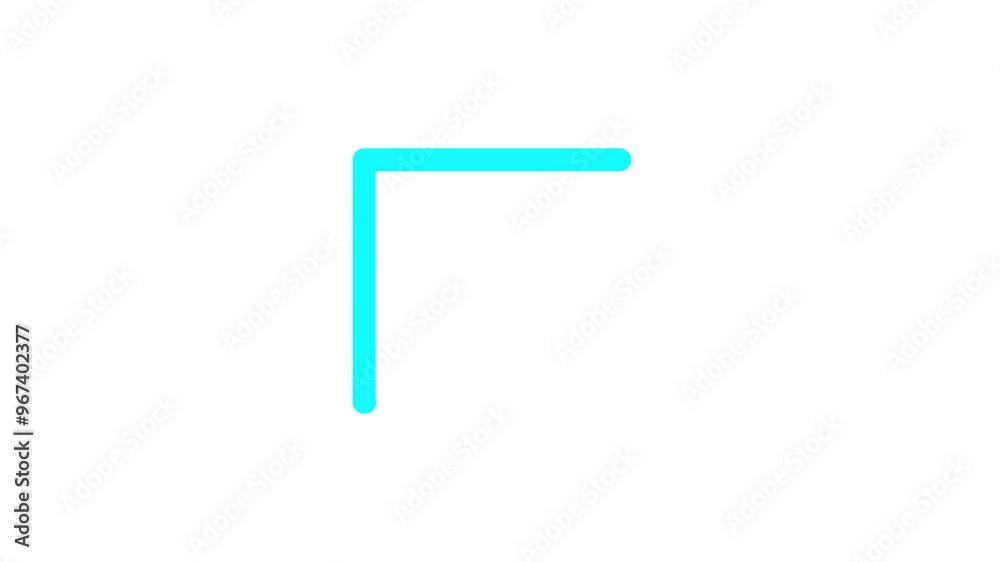 Animation of check mark icon. White and cyan tick mark icon animation ...