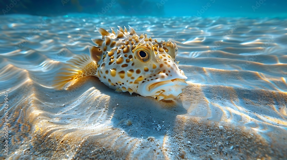 Pufferfish creating elaborate sand art for mating, ocean floor: A ...