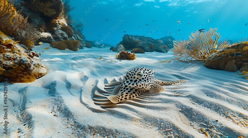Pufferfish creating elaborate sand art for mating, ocean floor: A ...