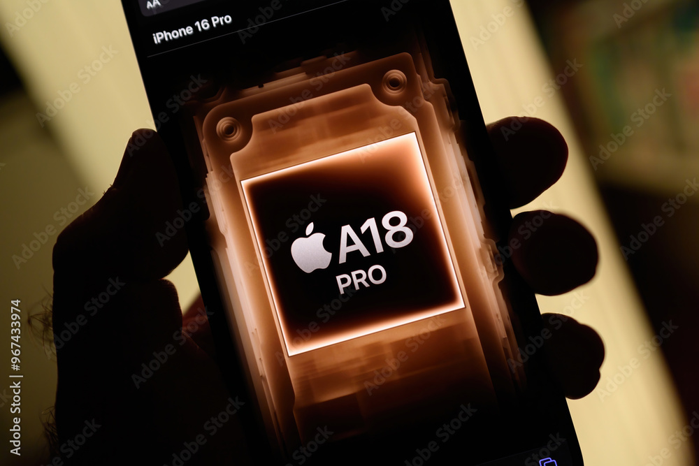 Paris, France - Sep 8, 2024: Vertical shot of a male hand holding the ...