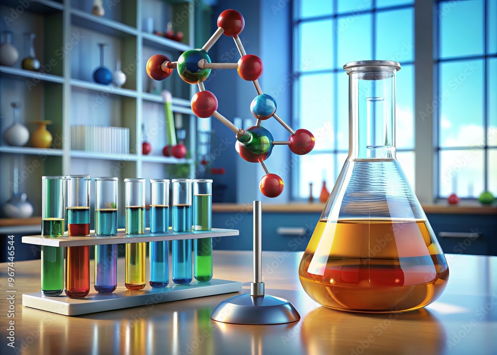 Molten Sulfuric Acid H2so4 Chemical Structure Molecular Model Reaction Acid Base Chemistry