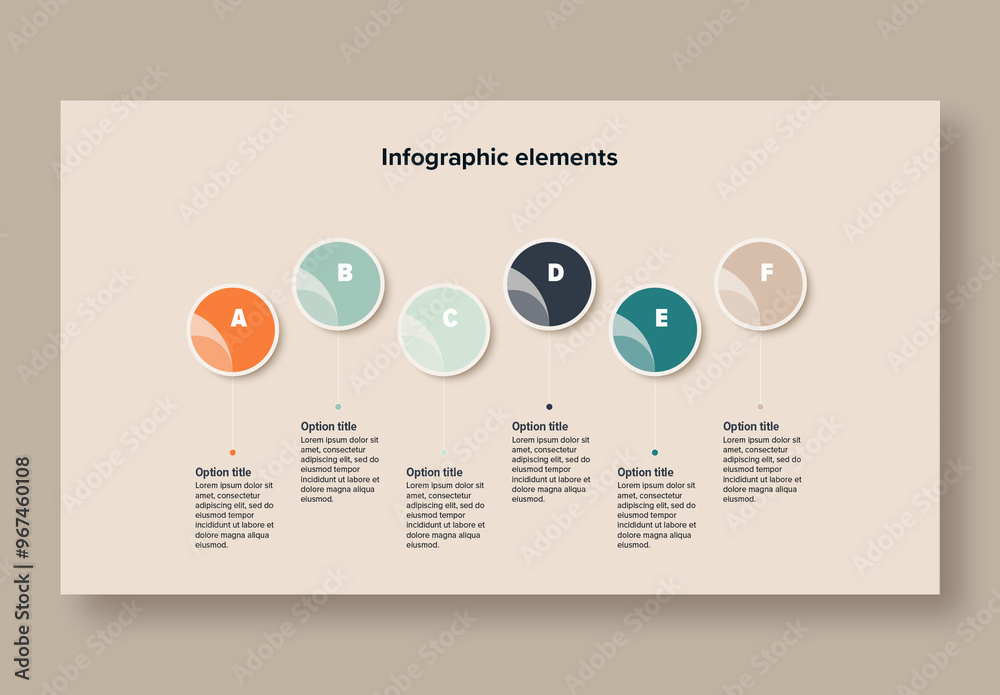 6 Step Workflow Infographic Stock Template | Adobe Stock