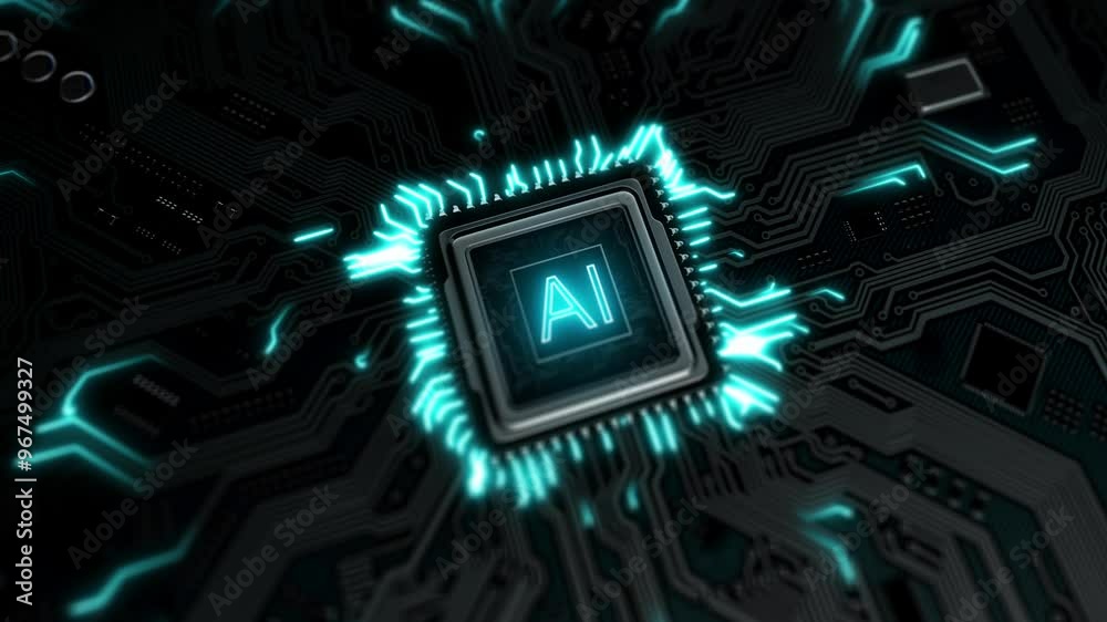 Microprocessor connects to the chip, pulses through the Circuit Board ...