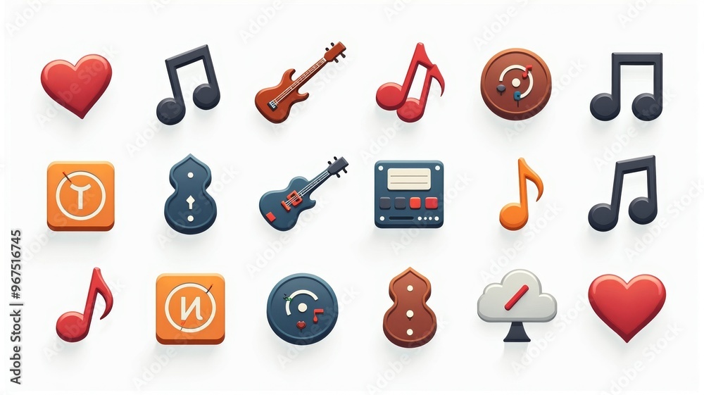 Music and Sound Icons Collection, Perfect for Digital Designs and App ...