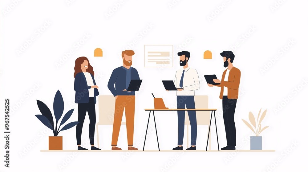 Teamwork Makes the Dream Work: A diverse team of professionals ...