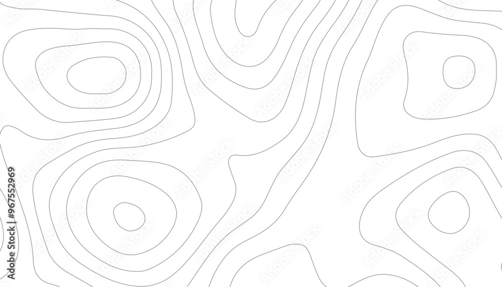 Topographic line map. Abstract circle lines background. Abstract blank ...