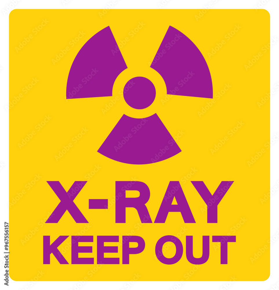 X-Ray Keep Out Symbol Sign, Vector Illustration, Isolated On White ...