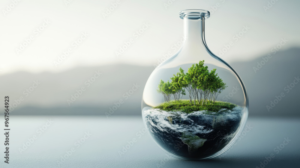 A massive flask filled with tiny versions of Earths biodiversity ...