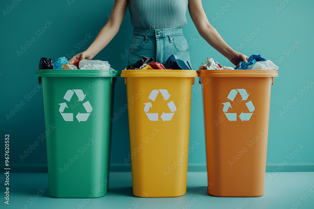 waste sorting, emphasizing environmental responsibility and ...