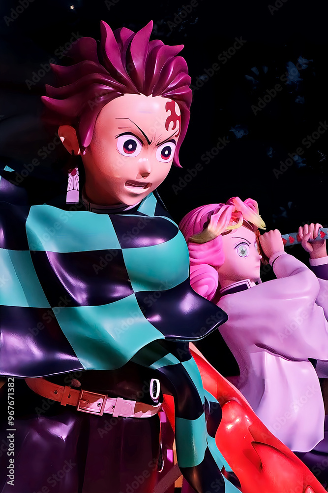 OSAKA,JAPAN - SEP 7,2024 : Character Statue of Tanjiro Kamado : from ...