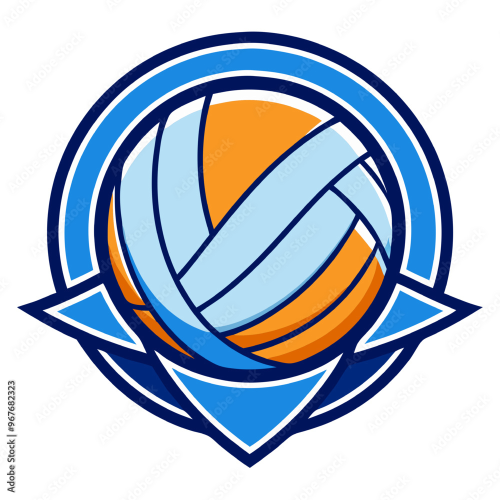 Volleyball Logo Design: A bold and energetic volleyball logo design ...