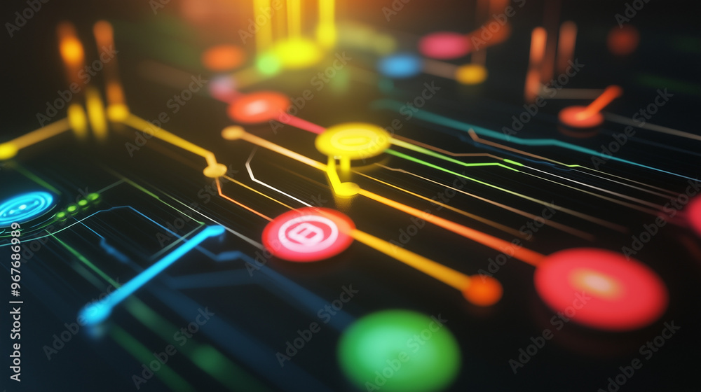 Quantitative data display screen or Dashboard, which presents a large ...